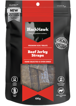 Buy Black Hawk Beef Jerky Straps Dog Treats Online