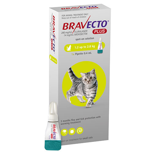 Bravecto Plus for Cats - Bravecto Plus Fluralaner - Free Shipping Australia Wide