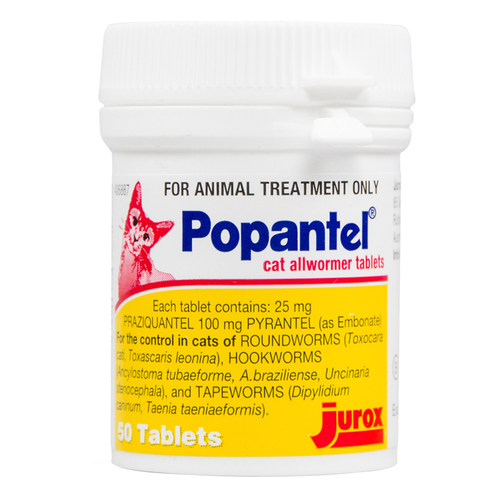 Popantel for Cats - Buy Popantel Cat Allwormer Tablets Online