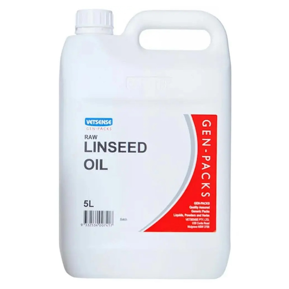 Vetsense Gen-Packs Raw Linseed Oil Animal Feed Supplement | Farm Animal ...