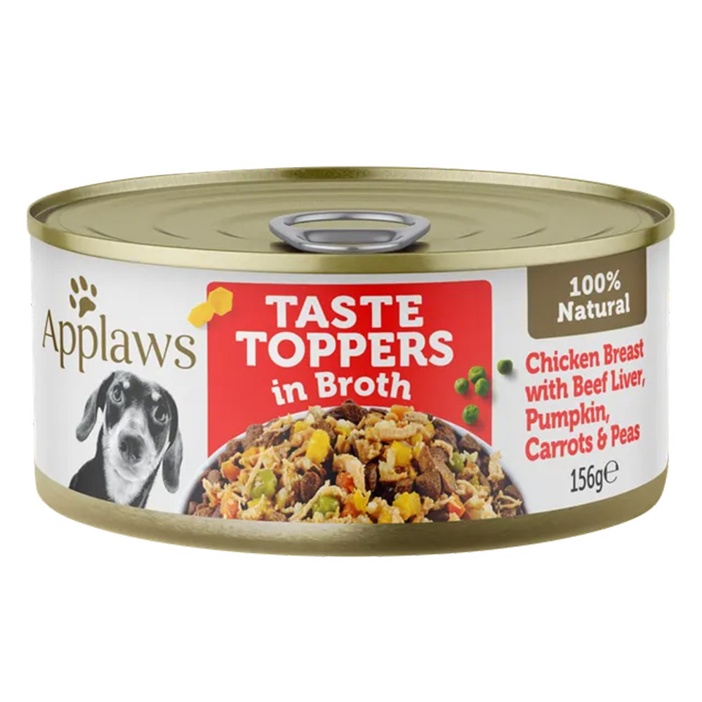 Applaws Natural Taste Toppers in Broth Chicken Breast with Beef Liver ...