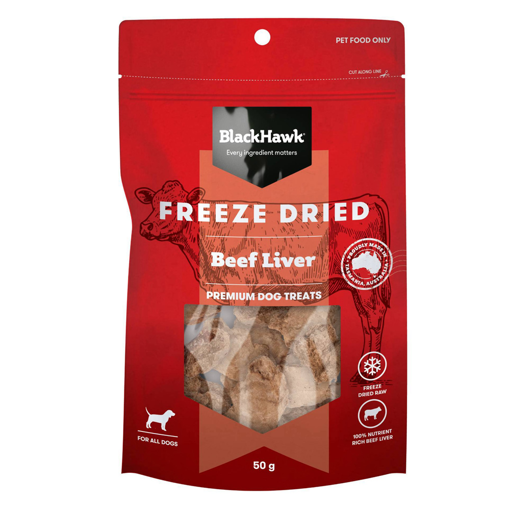 Buy Black Hawk Freeze Dried Beef Liver Dog Treats Online