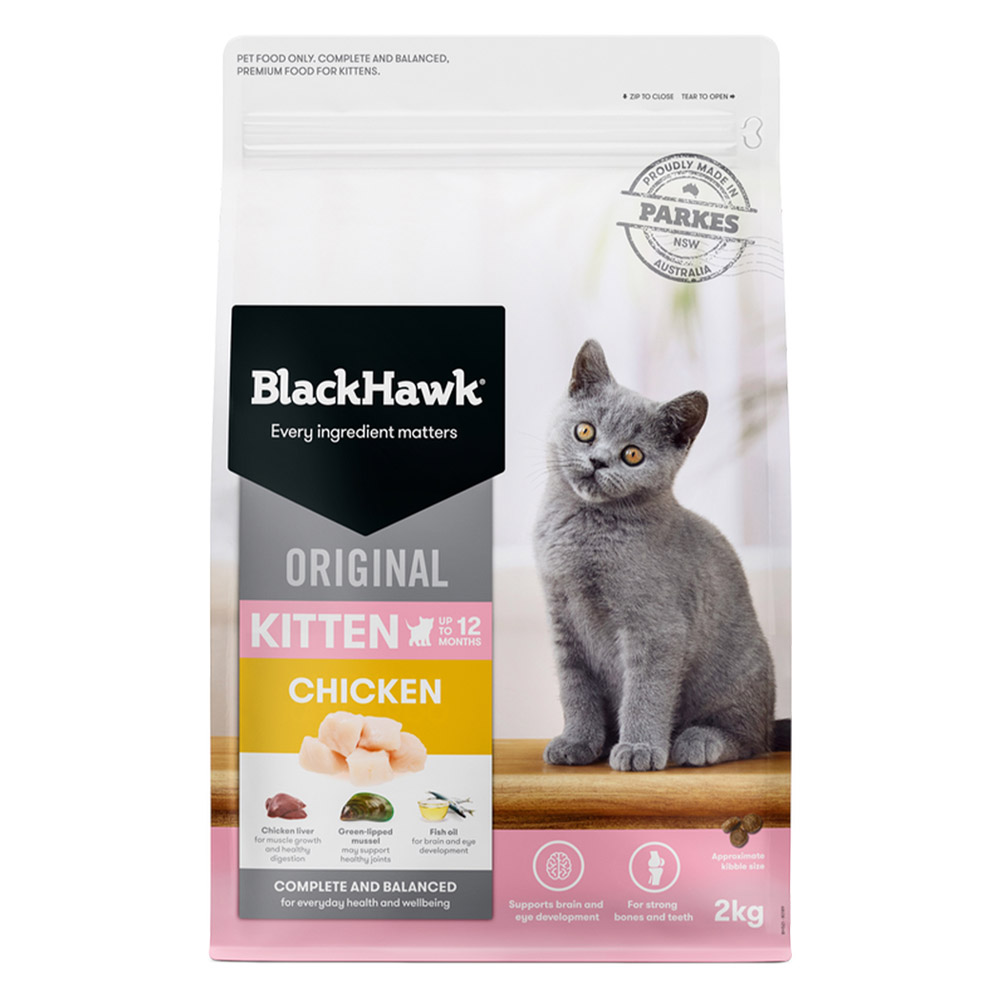 Black Hawk Kitten Chicken Dry Cat Food | Protein Rich