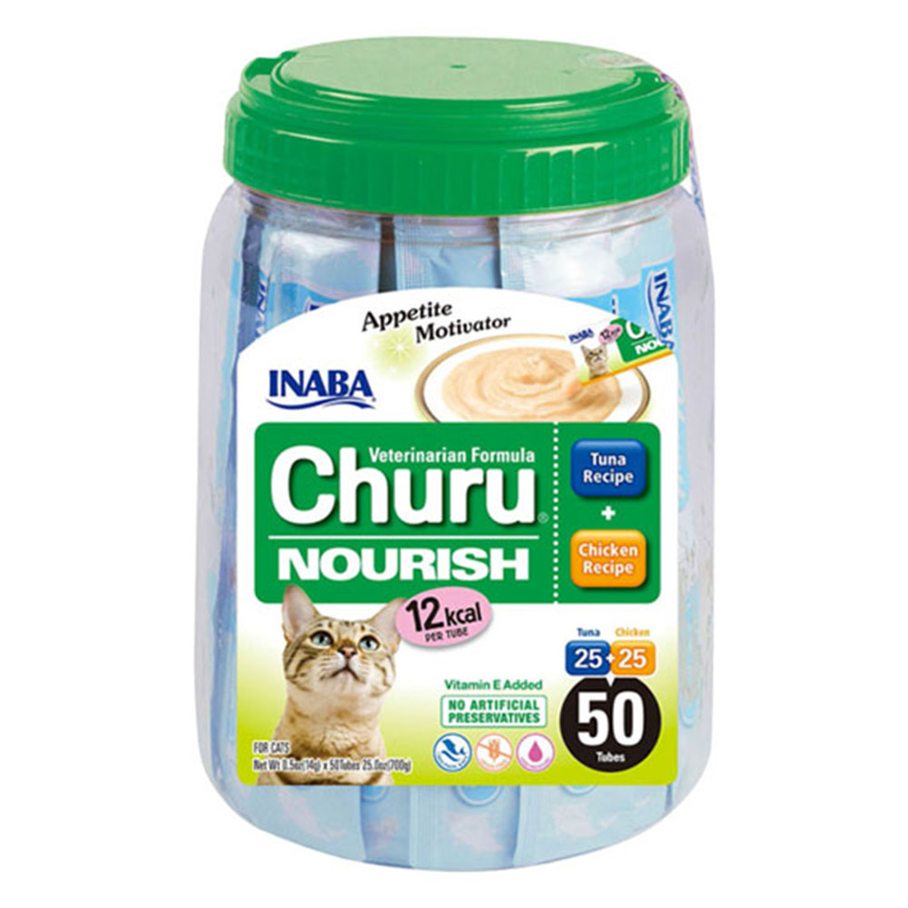 Buy Inaba Churu Nourish Tuna Recipe + Chicken Recipe Cat Treats Online