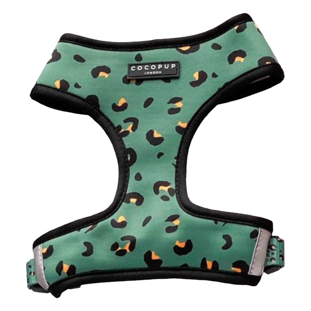 Buy Cocopup London Adjustable Neck Harness for dogs Khaki Leopard Online