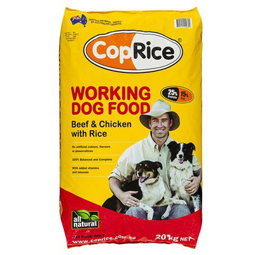 Buy CopRice Adult Working Beef, Veg & Brown Rice Dog Food Online