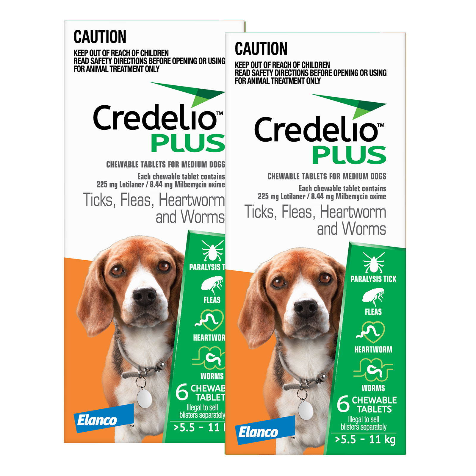 Buy Credelio Plus For Extra Large Dogs 22 - 45 Kg Blue 3 Chews Online