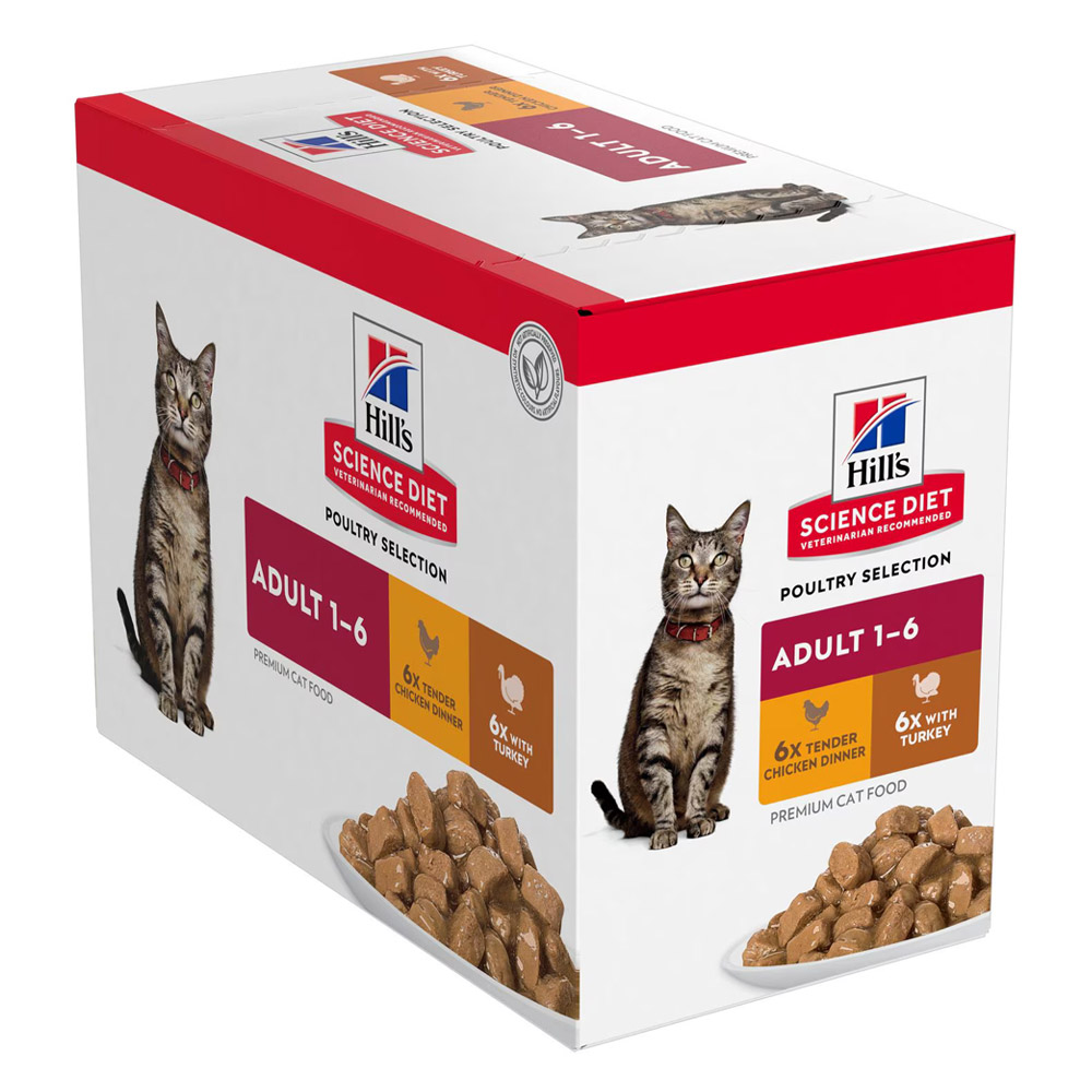 Hill's Science Diet Adult Poultry Selection Wet Cat Food