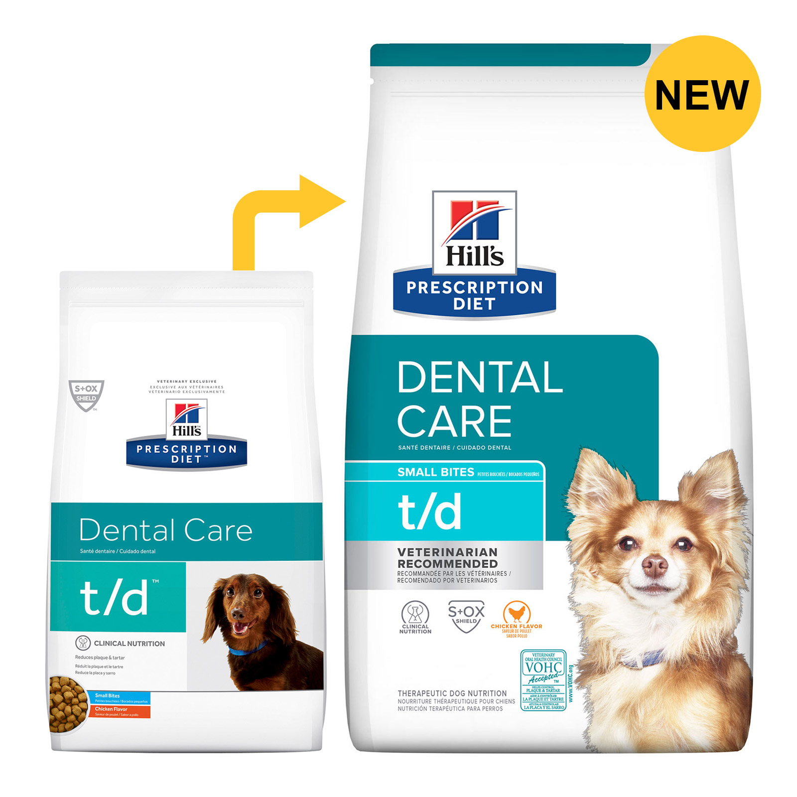 Buy HILLS PRESCRIPTION DIET Td Small Bites Dental Care Dry Dog Food Online