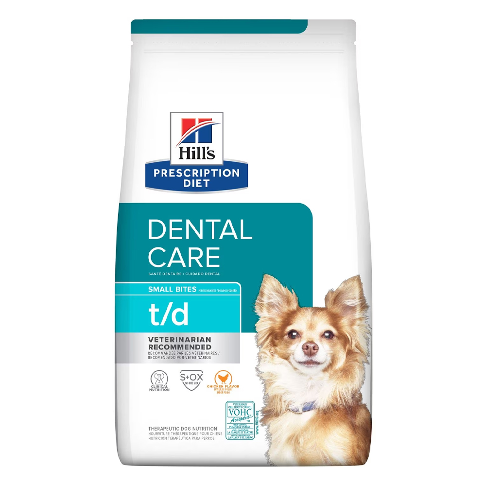 Hill's Prescription Diet t/d Dental Care Small Bites Chicken Flavour ...