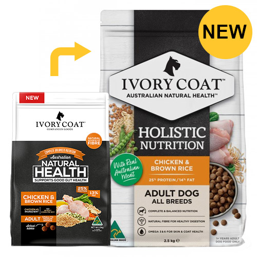 Ivory Coat Holistic Nutrition Adult All Breeds Chicken & Brown Rice Dry ...