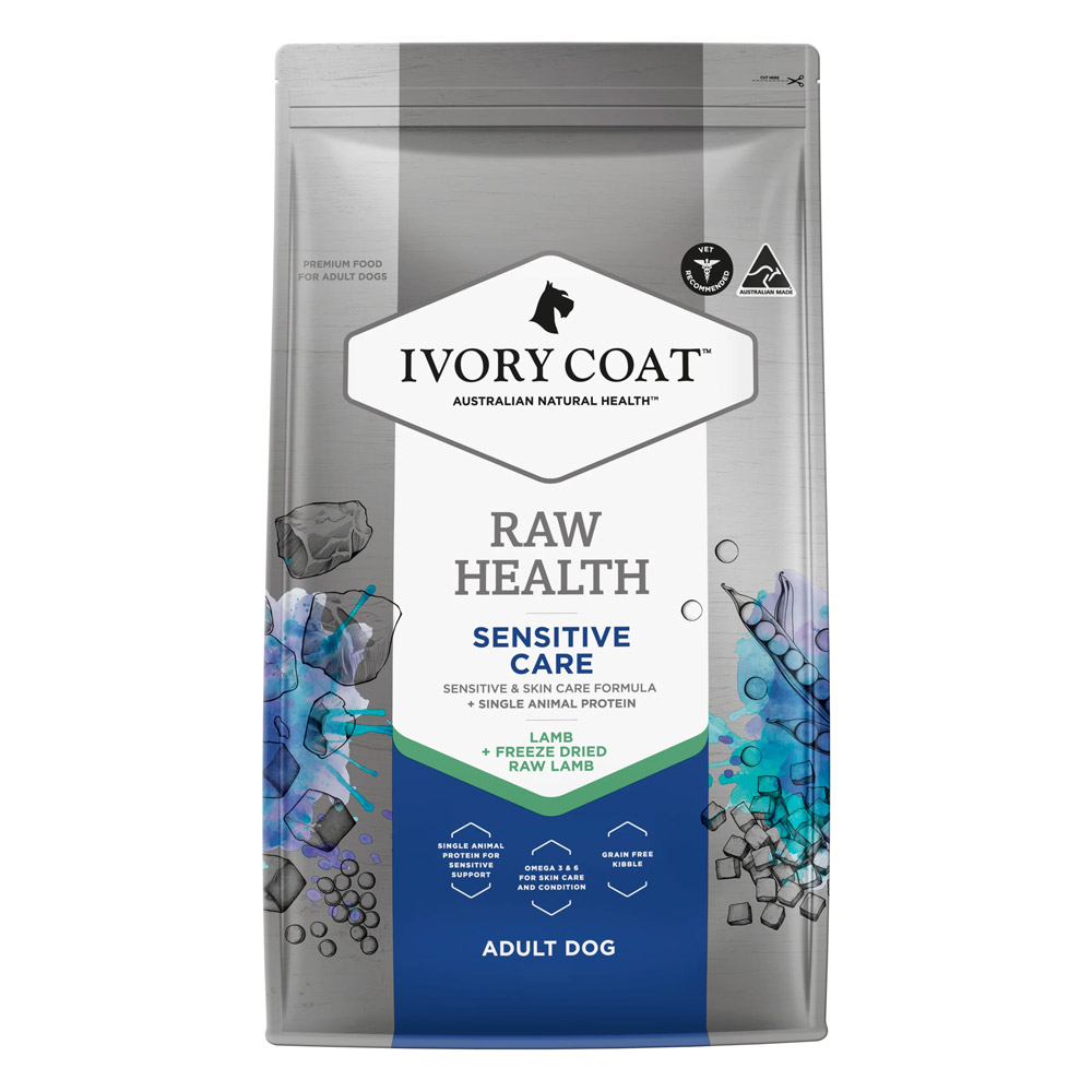 Ivory Coat Raw Health Sensitive Care Adult Lamb Dry Dog Food