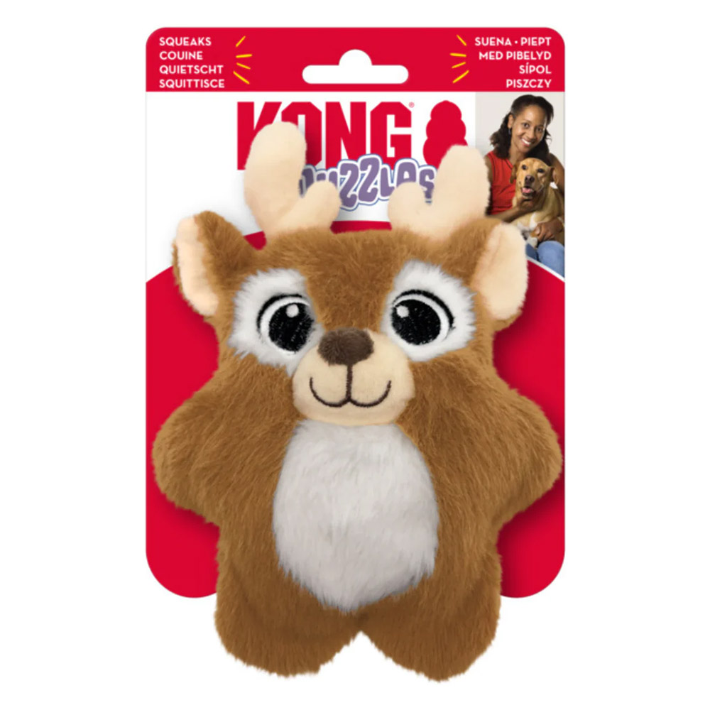Buy KONG Snuzzles Squeaker Toy for Dogs - Xmas Reindeer Online
