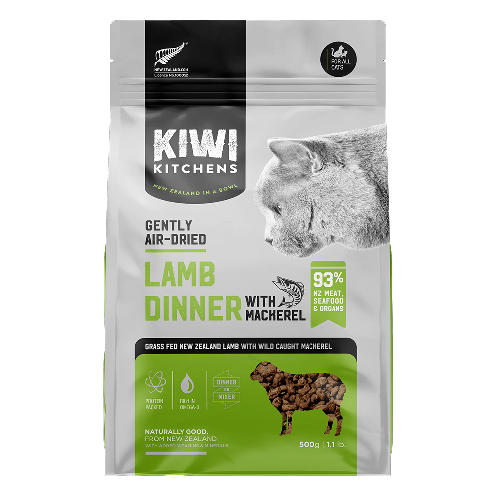 Buy Kiwi Kitchens Gently Air Dried Lamb Dinner With Mackerel Dry Cat ...