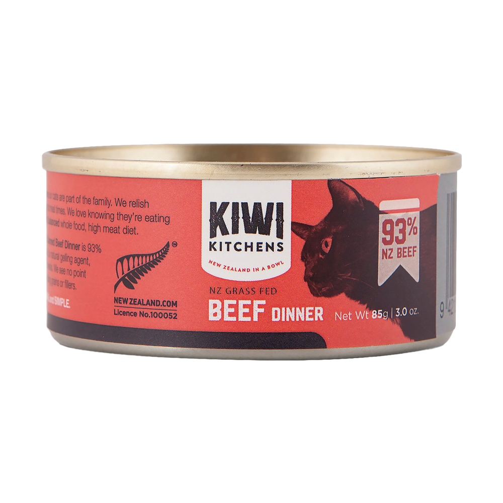 Kiwi Kitchens NZ Grass Fed Beef Dinner Canned Wet Cat Food
