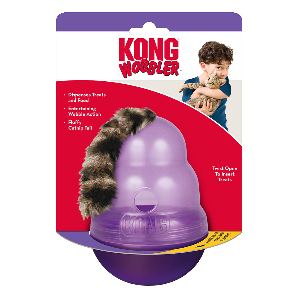 Buy KONG Wobbler Treat Dispenser Toy for Cats - Fluffy Tail Online