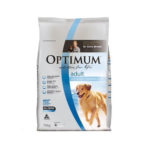 Buy Optimum Adult All Breeds with Chicken, Vegetables and Rice Dry Dog Food