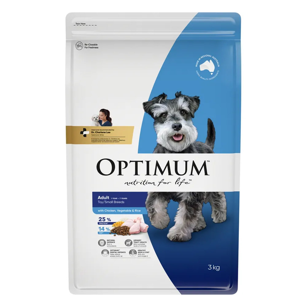 Optimum Small Breed Dry Dog Food with Chicken Vegetables & Rice