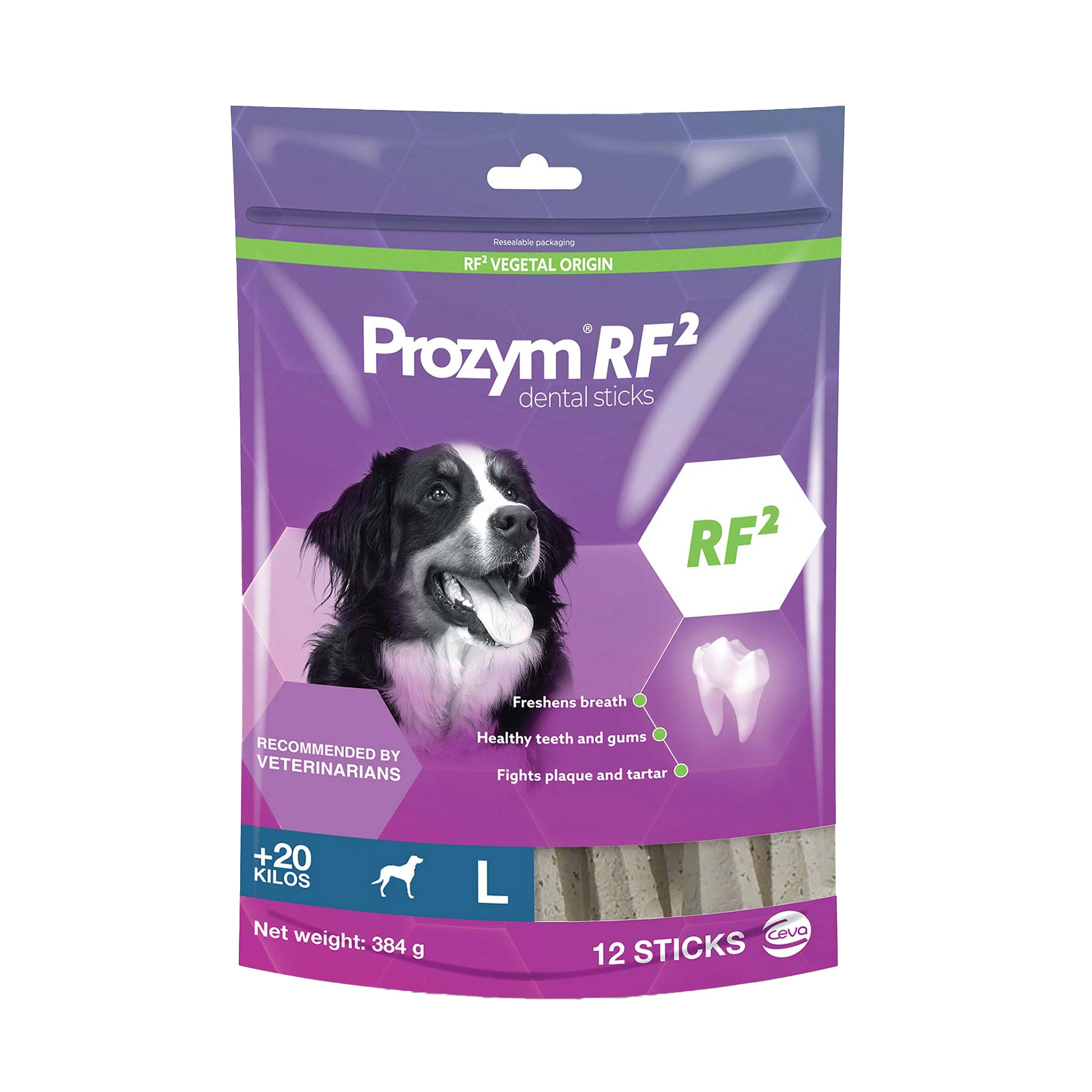 Buy Prozym Rf2 Dental Sticks for Large Dogs Over 20 kg (12 Pieces) Online