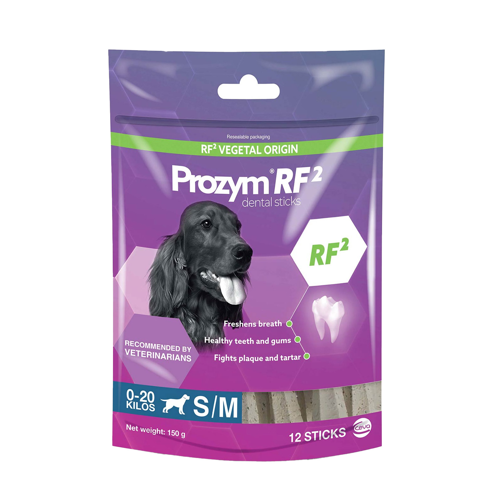 Buy Prozym Rf2 Dental Sticks for Small & Medium Dogs 0-20 kg (12 Pieces ...