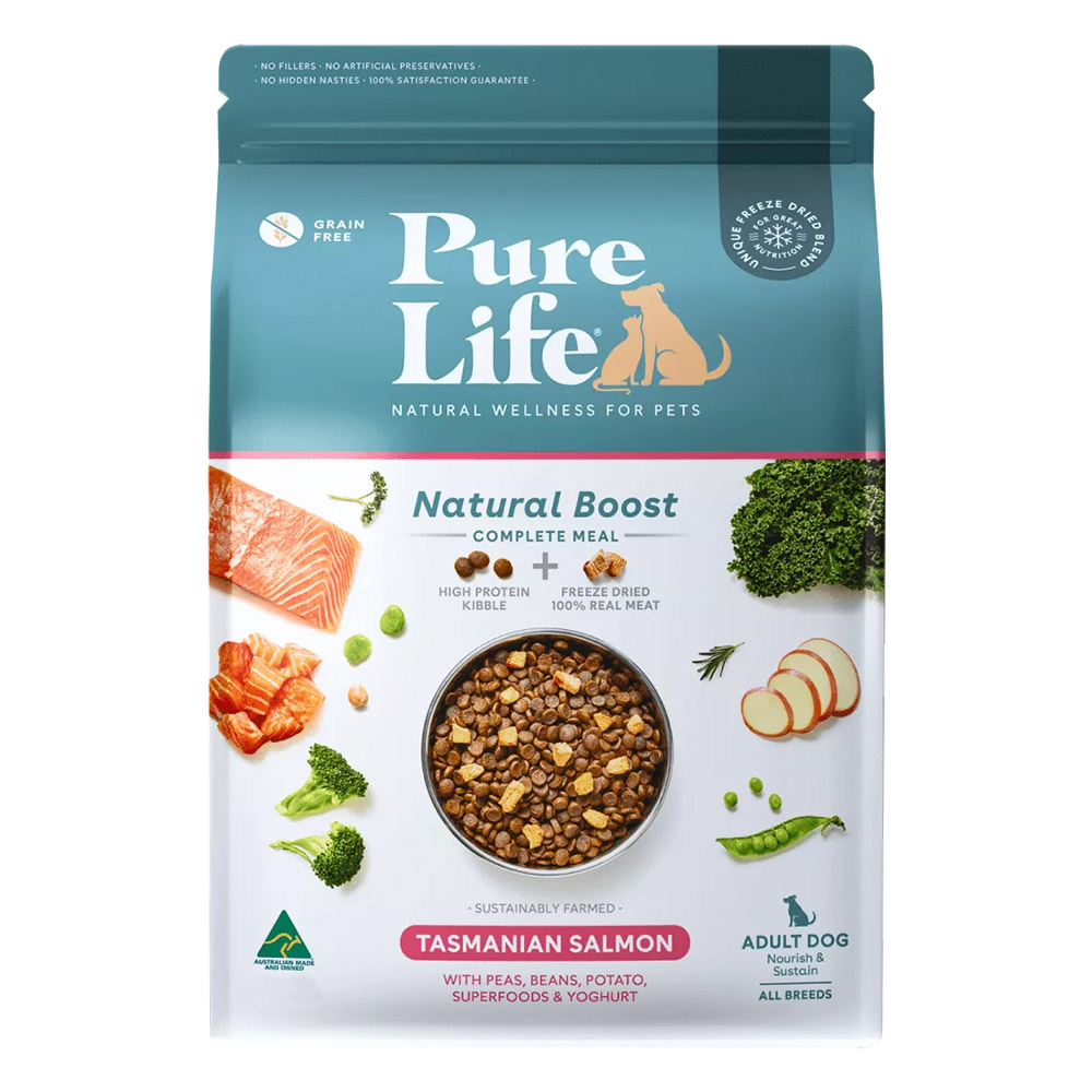 Pure Life Salmon Dog Food – Aussie Grain-Free with Real Freeze-Dried Salmon