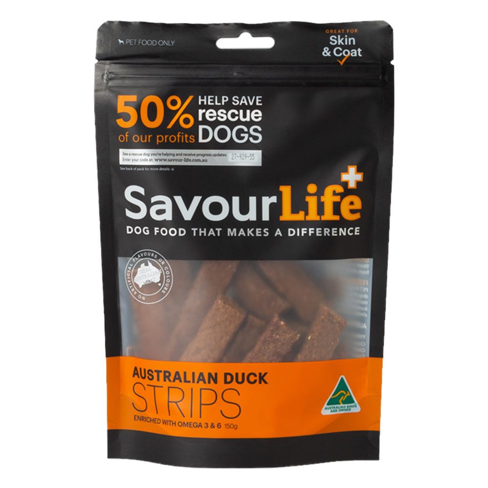 Buy SavourLife Australian Duck Strips Treats for Dogs Online