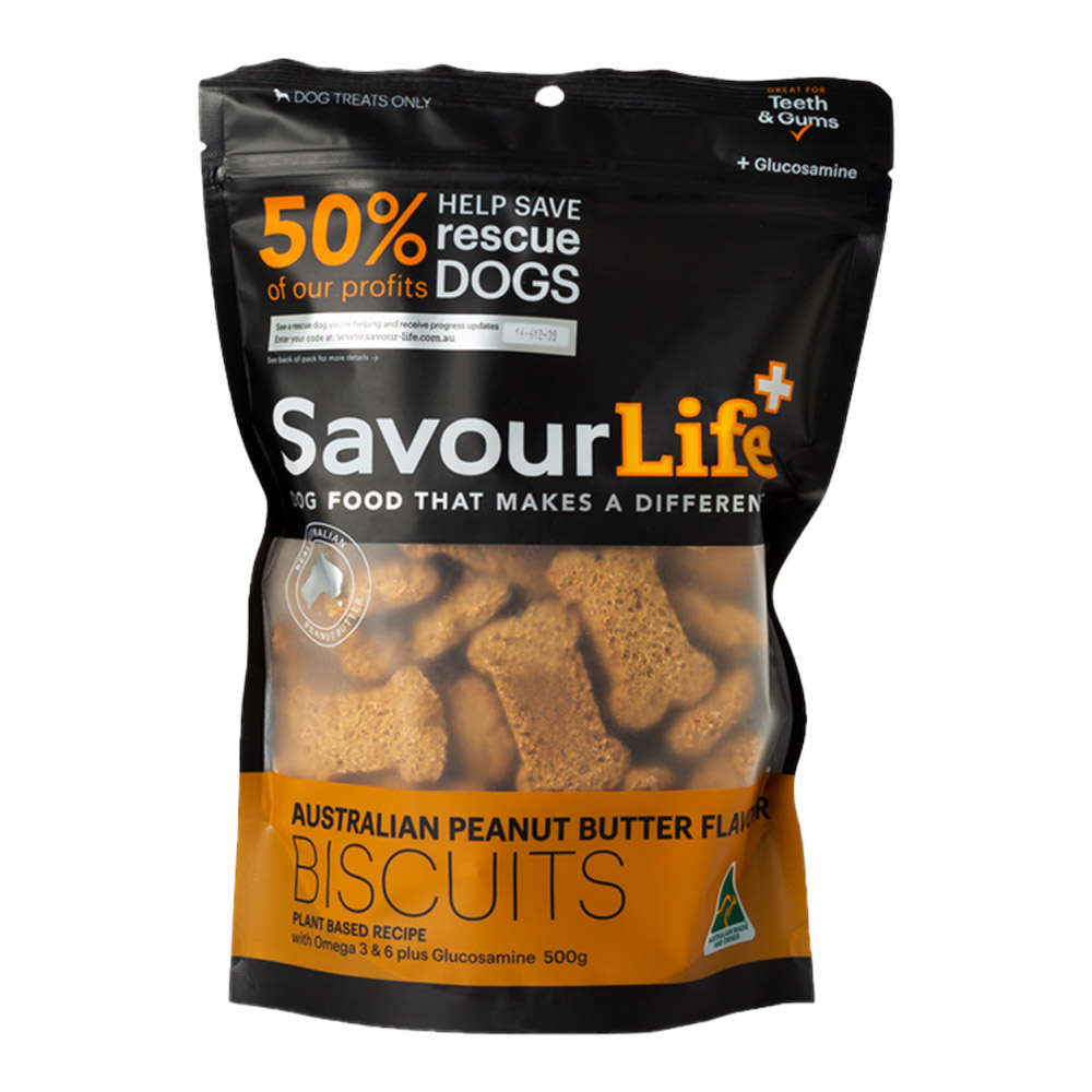 Buy SavourLife Australian Peanut Butter Flavour Biscuit Treats for Dogs ...