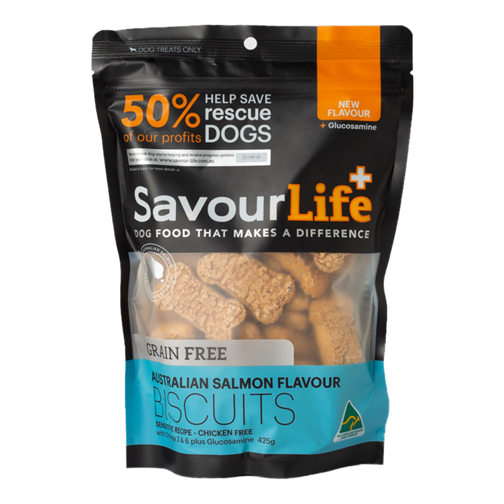 SavourLife Grain Free Salmon Biscuit Treats Dogs