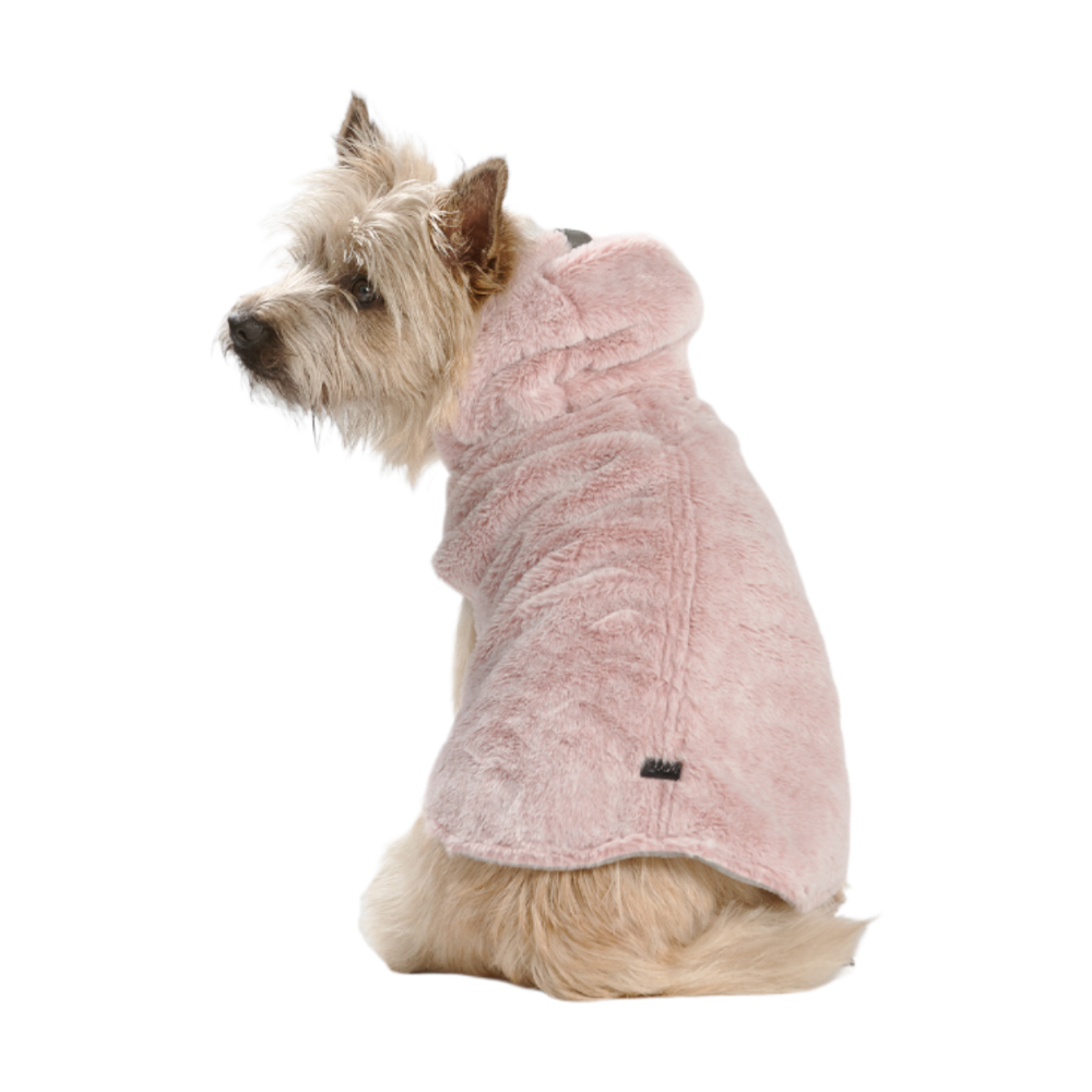 Buy Snooza Wear Faux Fur Dog Coat with Hood Pink Online