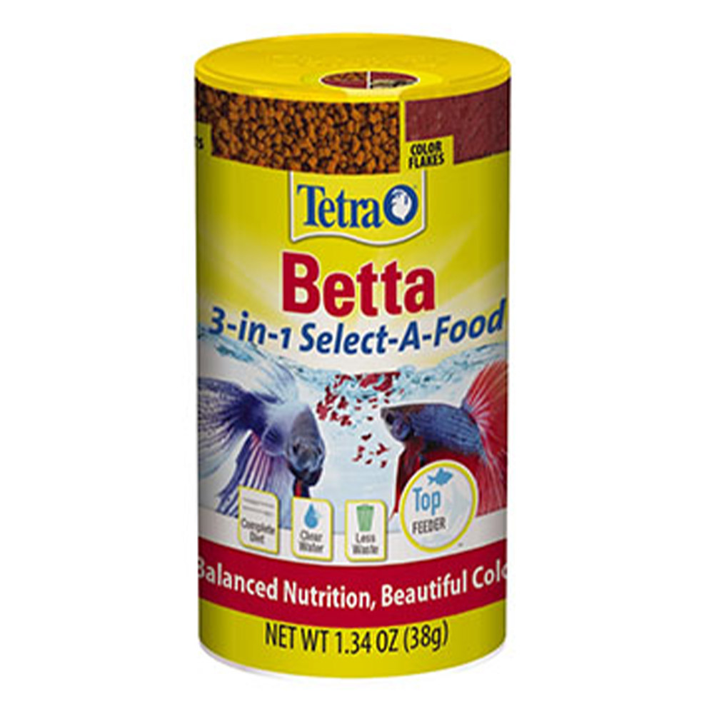 Tetra Betta 3-In-1 Select-A-Food for Fish - Premium Betta