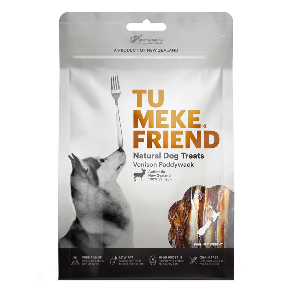 Buy Tu Meke Friend Air-Dried Natural Dog Treats Venison Paddywack 100G ...
