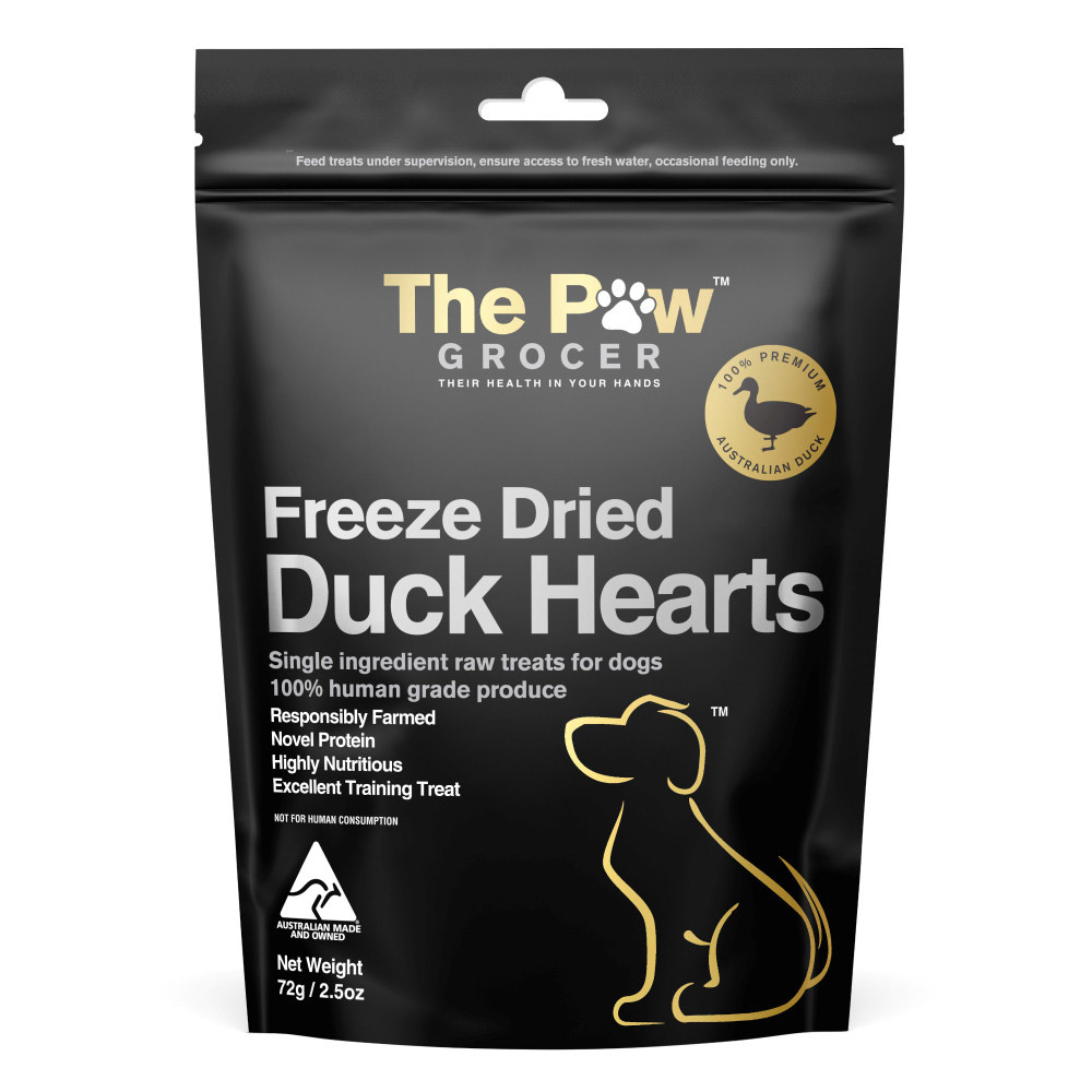 Buy The Paw Grocer Freeze Dried Duck Hearts for Dogs Online