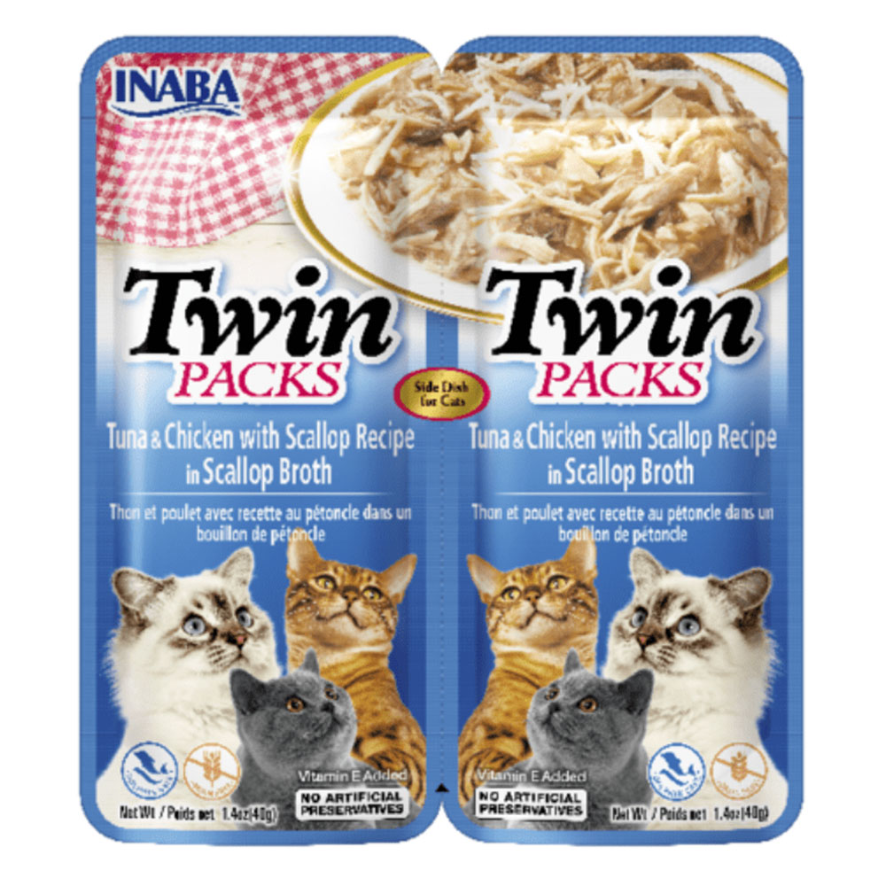 Buy Inaba Twin Packs Tuna & Chicken with Scallop Recipe in Scallop ...