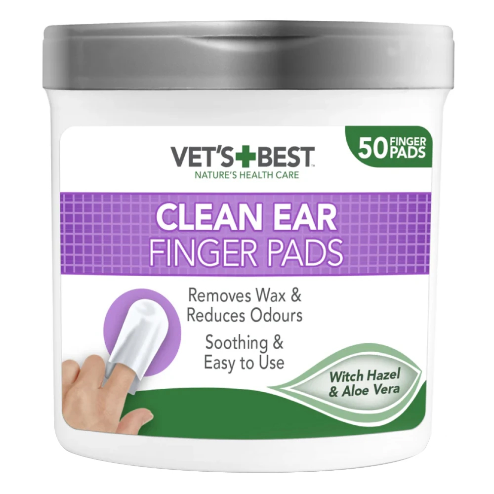 Vet's Best Clean Ear Finger Wipes For Dogs | VetSupply
