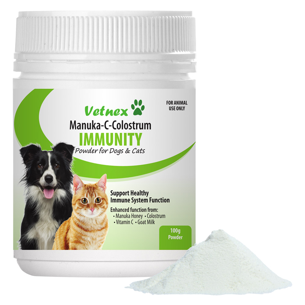 Buy Vetnex Immunity Manuka-C-Colostrum Powder for Dogs & Cats Online