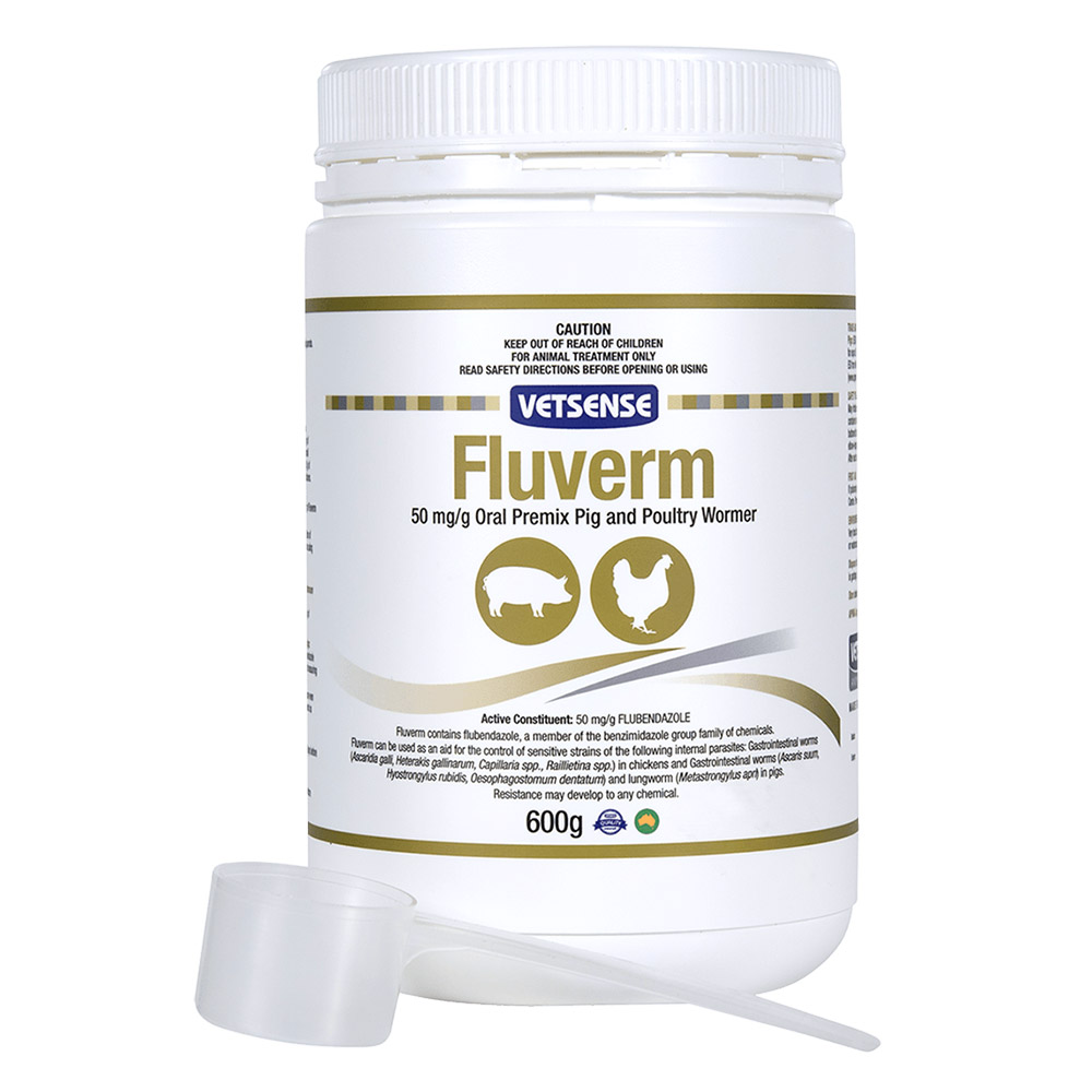 Buy Vetsense Fluverm Oral Premix Pig and Poultry Wormer Online