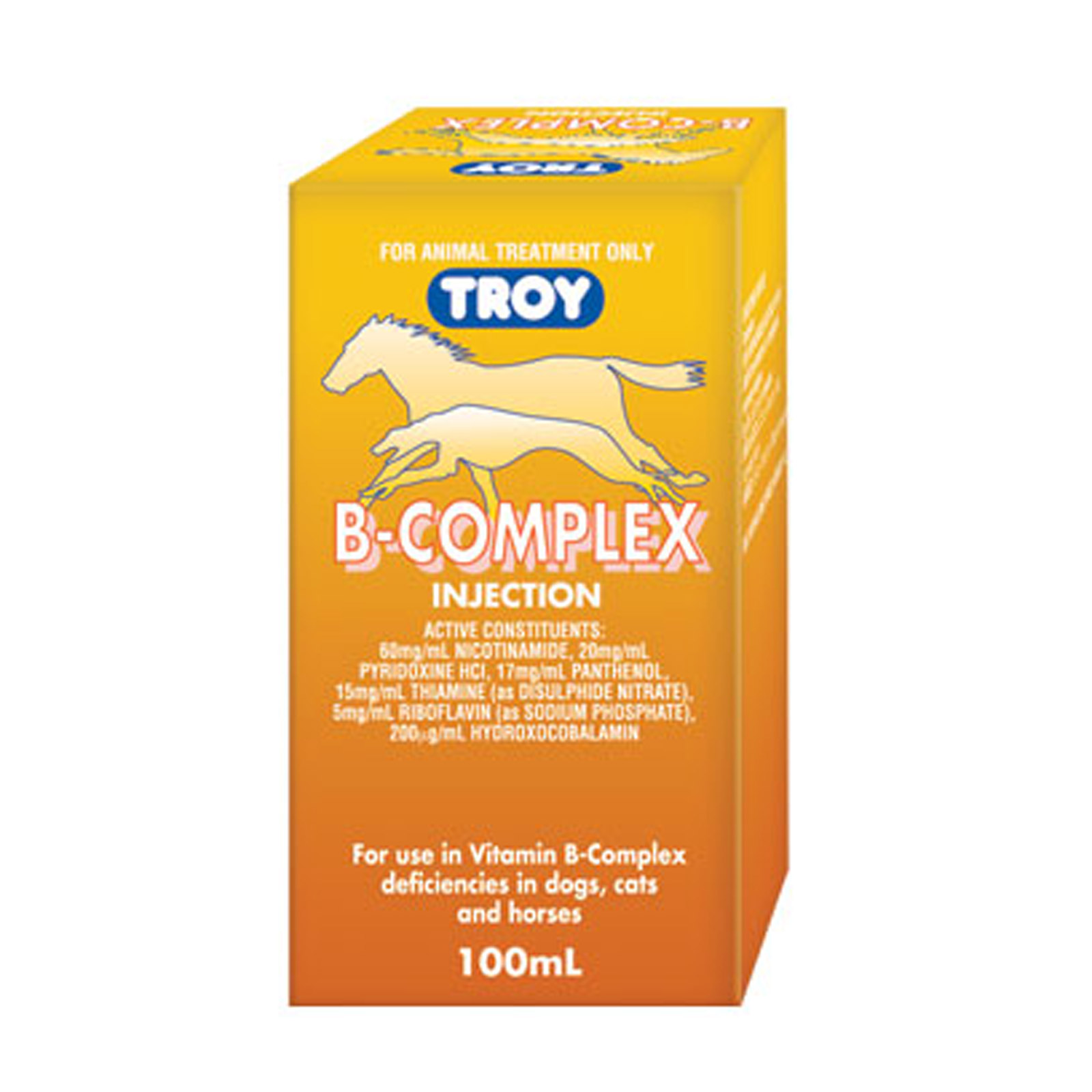 Troy Vitamin B complex Injection for Dogs, Cats and Horses