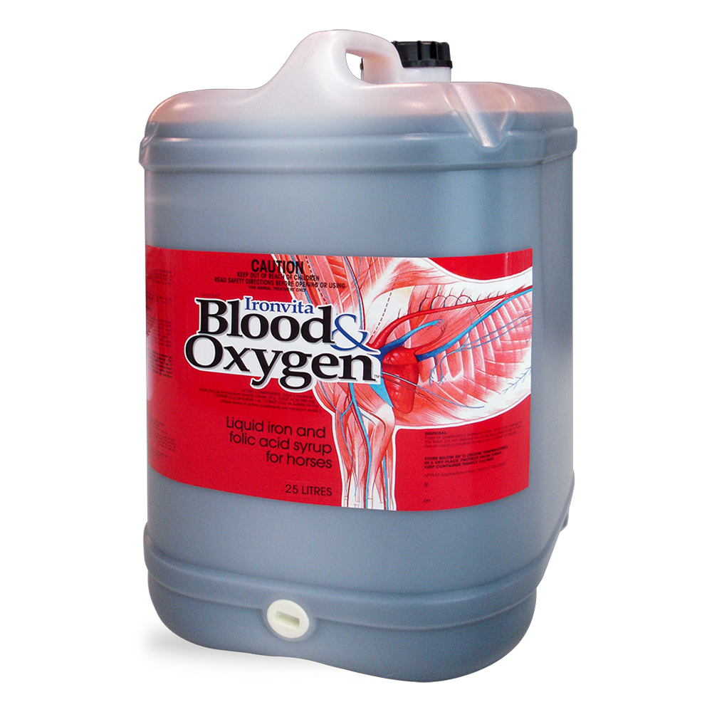 Buy IAH Ironvita Blood & Oxygen Syrup for Horse 25 Litres Online