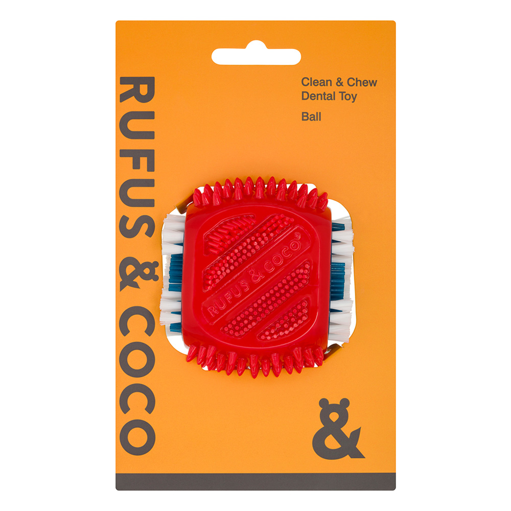 Buy Rufus & Coco Clean & Chew Dental Toy for Dogs Ball Online