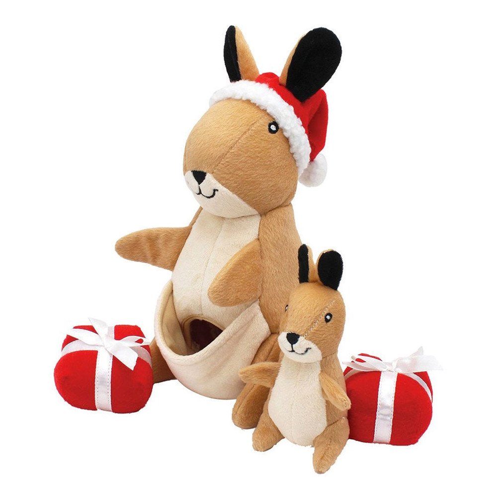 Buy Zippy Paws Holiday Burrow Kangaroo Pouch Dog Toy Online