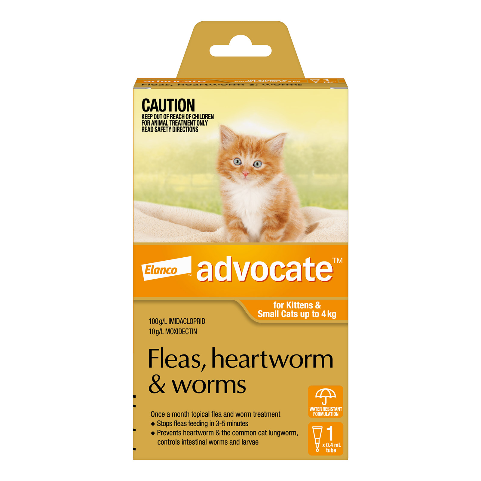 Buy Advocate Orange For Kittens & Small Cats Up To 4Kg 1 Dose Online