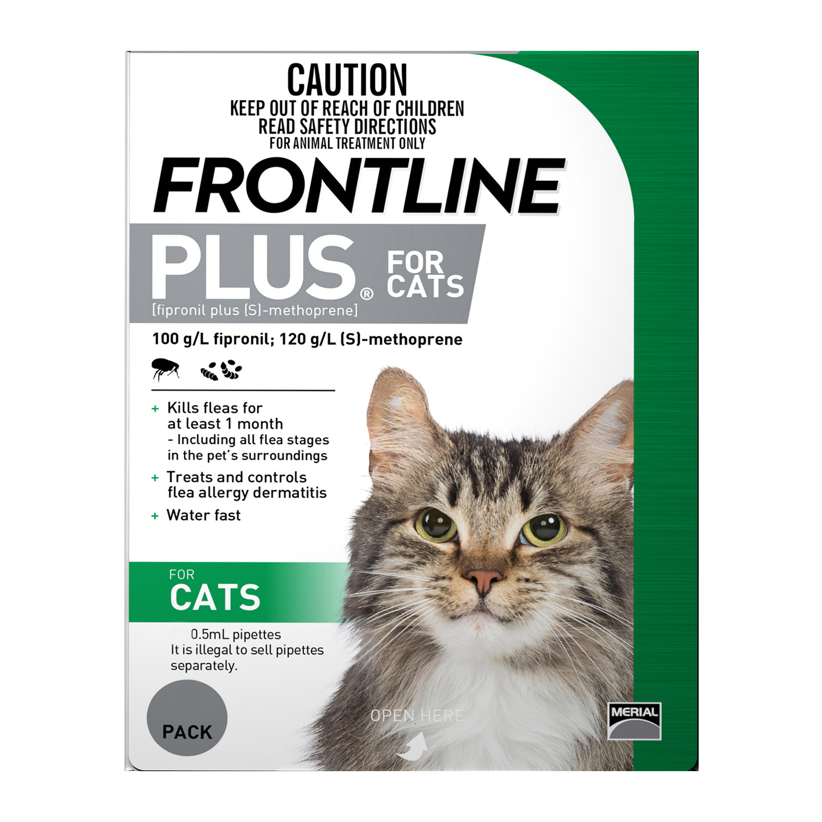 Buy Frontline Plus For Cats 3 Pipettes Online