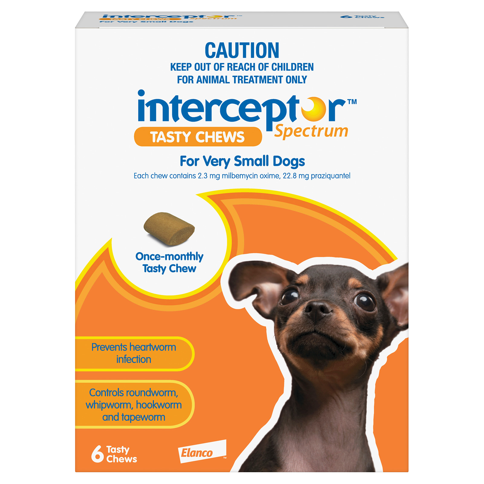 Interceptor Spectrum Tasty Chews For Dogs | Free Shipping*