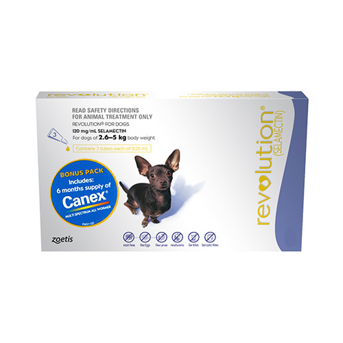 Revolution For Dogs With Canex - Heartworm Medicine