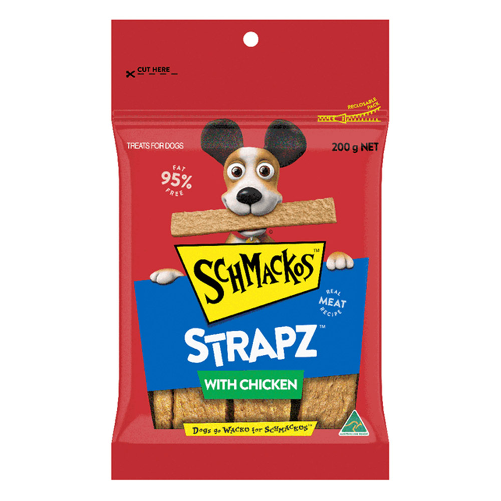 Schmackos Strapz with Chicken Dog Treats - VetSupply